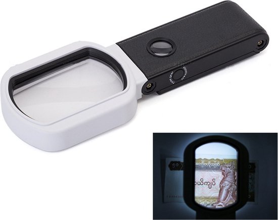 1pc Opvouwbare Licht Vergrootglas, Opvouwbare Vergrootglas, Juwelen ...