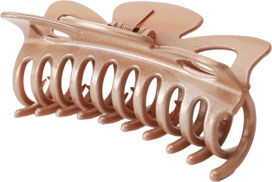 Emilie collection - haarklem - groot - zwart - beige - 2 stuks - extra ...