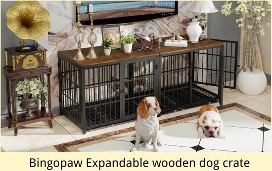 MiShar Hondenbench - Bench - Kooi - Bench Voor Honden - Maat M - Meubel ...