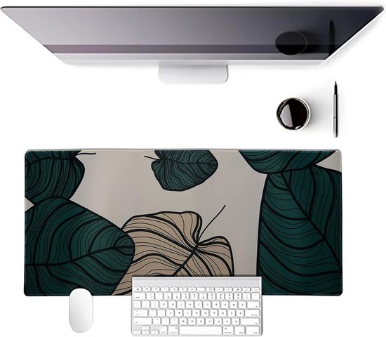 Rubberen muismat XXL met genaaide randen - premium bureauonderlegger ...