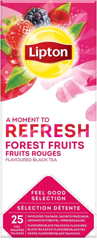 Lipton Feel Good Selection Forest Fruit Tea - Zwarte Thee Bosvruchten ...