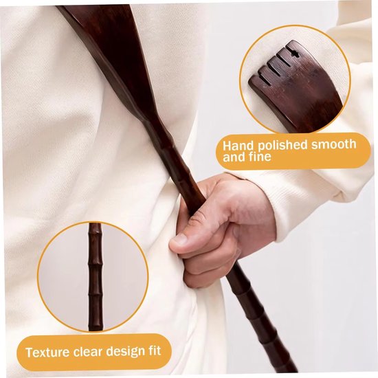 Houten Ruggenkrabber - Rugkrabber - Back Scratcher - Massage -Anti jeuk ...