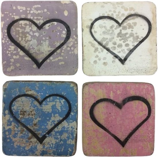 Symbool Hart open 6x6 cm ALLEEN GEKLEURD | bol