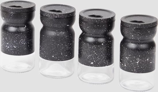 PremiumDesign - Zout en Peper Potjes - Kruidenpotjes - Glas - Rvs - Set ...