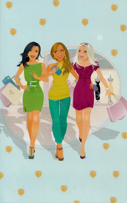 Wenskaart | 10 stuks | Blanco shoppende dames | bol