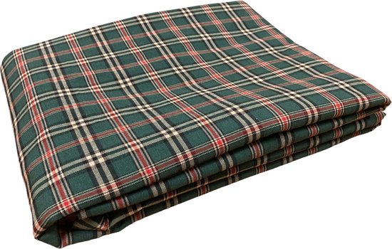 Tafelkleed Balmoral groen 140 x 360 - Schotse ruit - kerst - tartan | bol