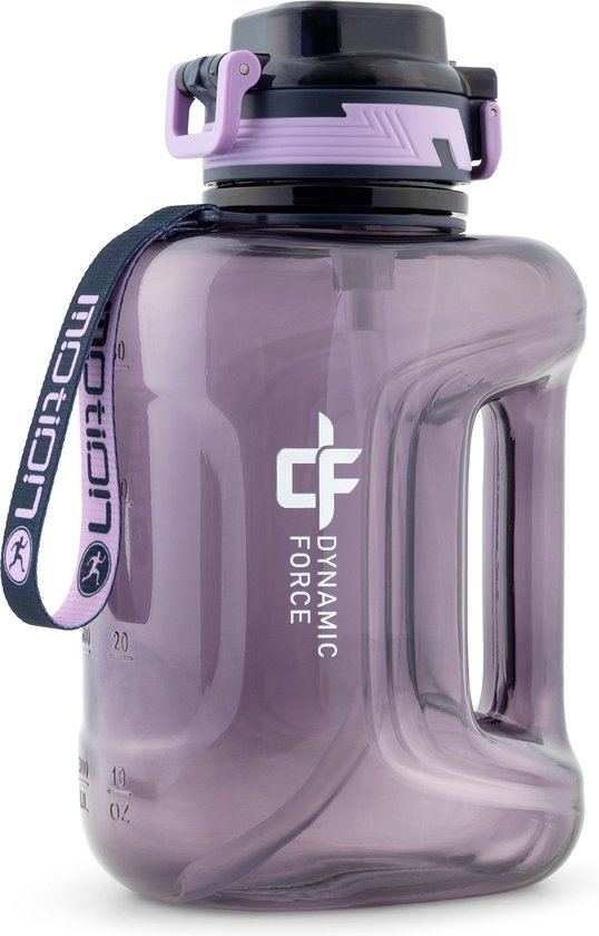 Dynamicforce Grote Waterfles 2,2 Liter met Handvat – 2200 ML Drinkfles ...