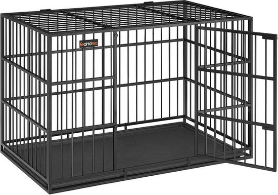 Hondenkooi 122 x 75 x 80 cm – Met uitneembare bodembak | bol