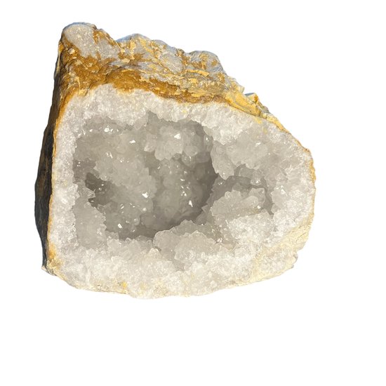 Grote bergkristal geode uit Marokko - 1,9 kg - individueel ...