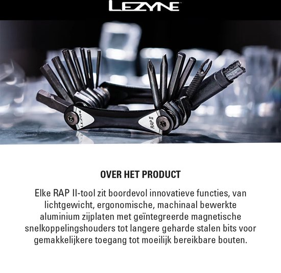 Lezyne Multi Tool Rap II 20 - Multitool voor fietsen - Lichtgewicht ...