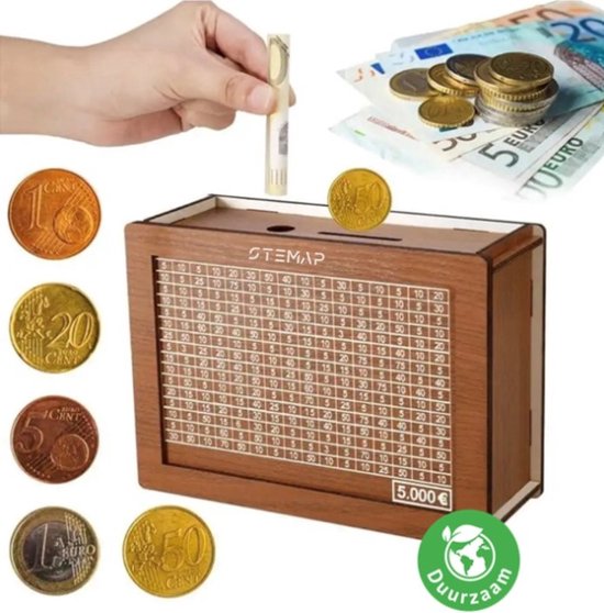 Stemap® Spaarpot volwassenen | Spaarpot | Milieubewust | Spaarpotten ...