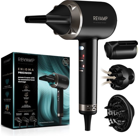 Revamp DR7000 Fohn met Diffuser - Haardroger Inclusief 4 Opzetstukken ...