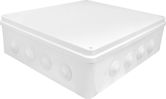 Aansluitdoos 400x350x120mm wit met 16 openingen - opbouw IP65 ...