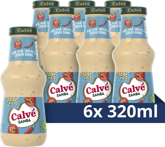 Calvé Saus - Samba - 6 x 320 ml - Voordeelverpakking | bol