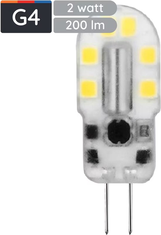 Avide G4 LED Insteeklamp 2W 12V - 3000K - 200lm - LED Lampjes Insteek - Warm wit licht... | bol