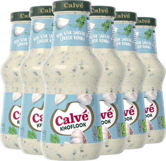 Calvé Saus - Knoflook - lekker bij al je snacks, de barbecue of bij het ...