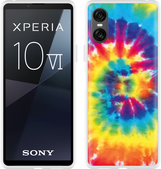 Cazy Hoesje geschikt voor Sony Xperia 10 VI Tie Dye | bol