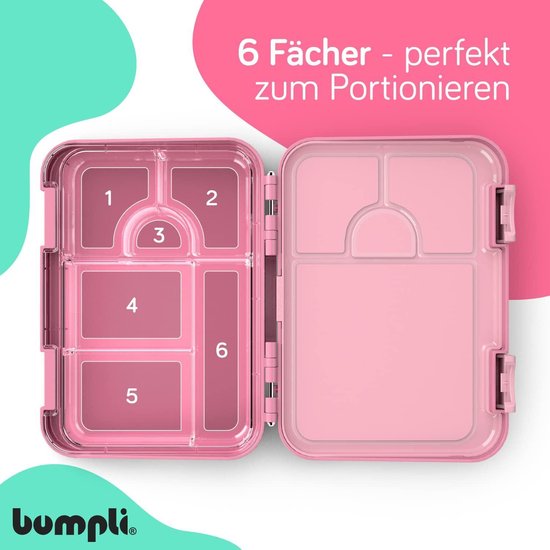 Children's lunch box with compartments - child-friendly locking - snap ...