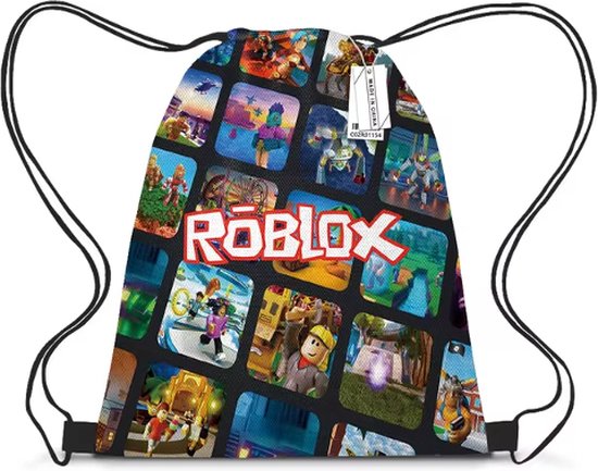 Roblox - XL Gymtas - BLOK - Rugzak - Groot - Rugtas - tas met trekkoord ...