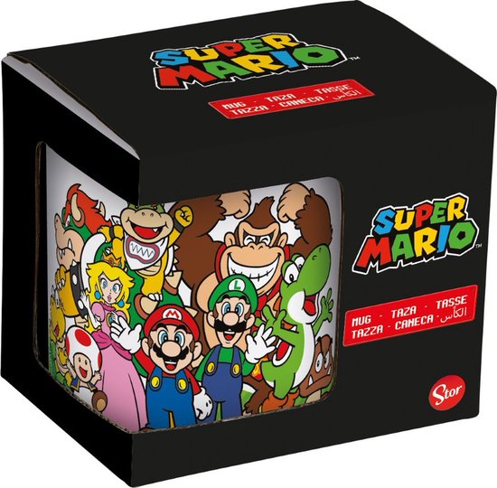 Super Mario keramische mok/ drinkbeker - 325 ml - Gift box | bol