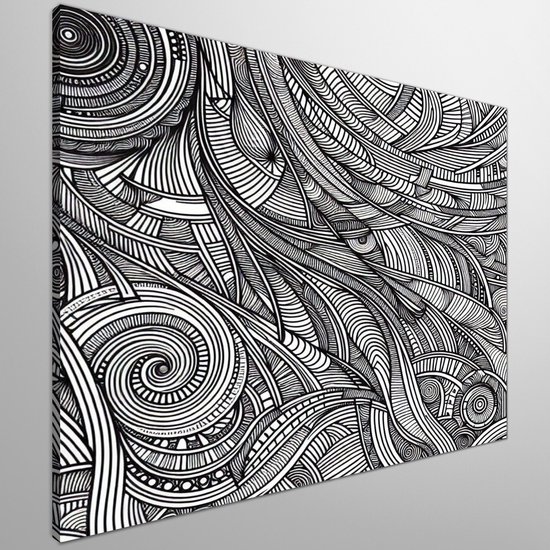 Line art relief schilderij | Subtiele structuren van lijnen en reliëfs ...