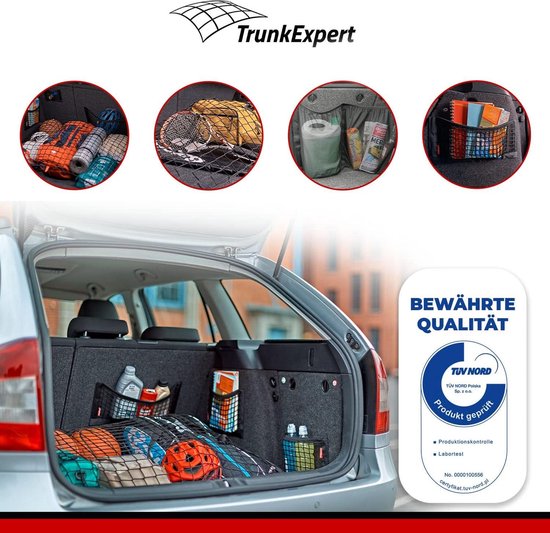 Universele Trunk Mesh Tas met Velcro Strips - Auto Organizer Bag ...