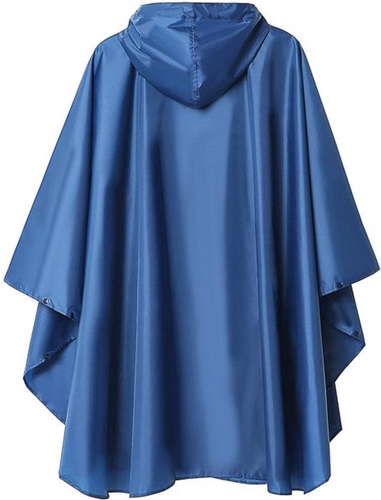 Unisex regenjas - Ultra waterdichte poncho met rits - Modieuze regenjas ...