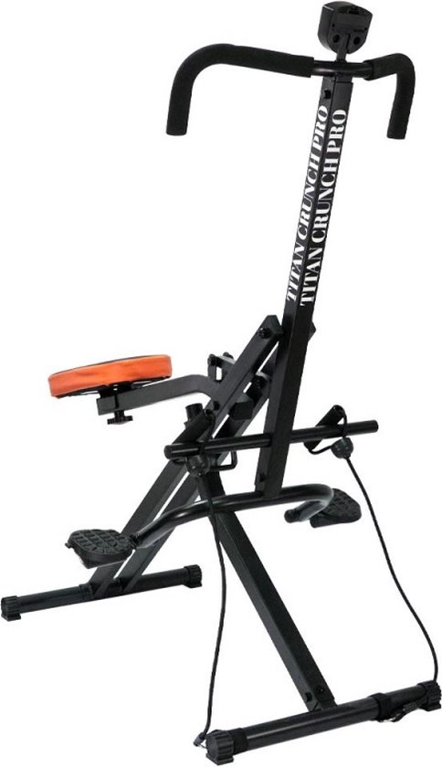 HomeAthlon Titan Crunch Pro - opvouwbare hometrainer - Fitnessapparaat ...