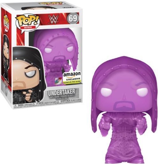 Funko Pop! WWE Hooded Undertaker Purple Glow in the Dark #69 Amazon ...