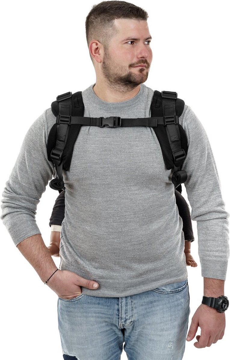 Fidella Onbuhimo - Ergonomische Rugdrager voor peuters- Chevron - zwart ...