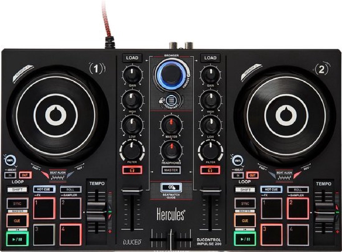 Hercules DJ Controller LEARNING KIT - Zwart | bol.com