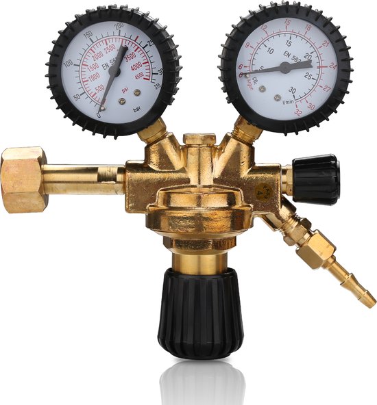 CO2 Drukregelaar | Universele Argon Ar Regulator | Mig Tig Flow Meter ...