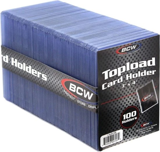 BCW Toploaders x100 - Toploaders pokemon kaarten - 100 stuks | Games | bol