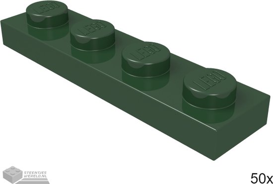 LEGO 3710 Donkergroen 50 stuks | bol.com