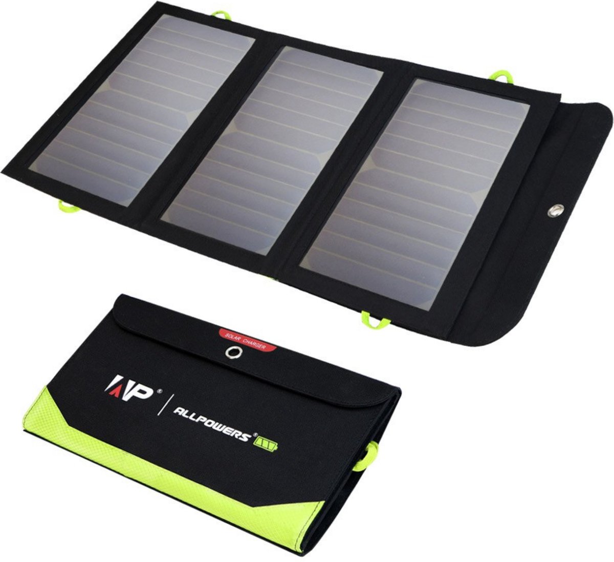 Magnificos - draagbaar zonnepaneel met accu - solar charger / panel ...