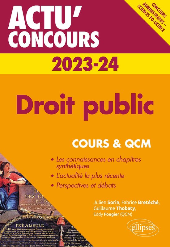 Droit public 2023-2024 - Cours et QCM (ebook), Fabrice Bretéché | 9782340074392 | Boeken | bol.com