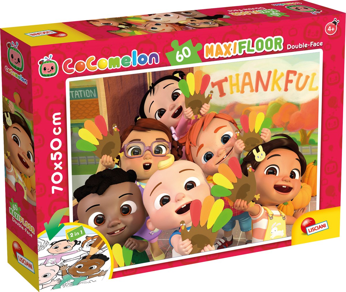COCOMELON vloerpuzzel - 123, reken op mij - 60 stukjes . Puzzel en ...