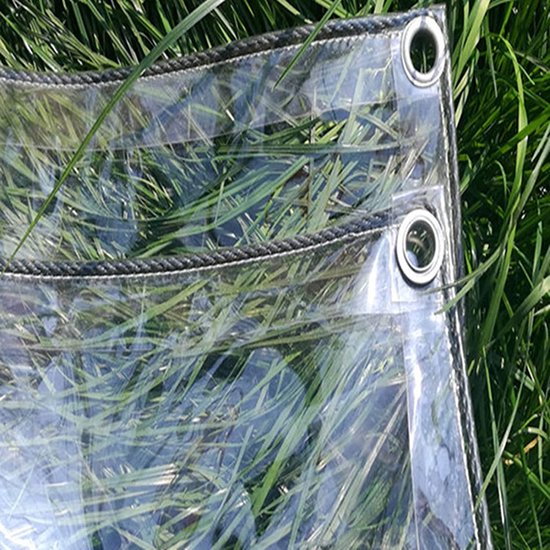 Doorzichtig dekzeil, heavy-duty waterdicht transparant zeildoek, 450 g ...