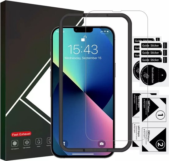 iPhone 13 Pro Max Screen Protector | Premium aMac Kwaliteit | 2-Stuks ...