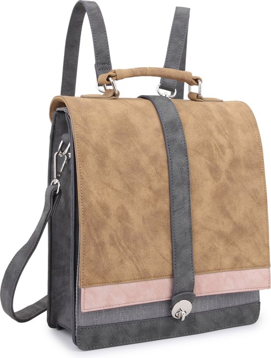 Hi-di-hi 'Chase' Rugzak - Schoudertas - Handtas - Beige - Dames | bol.com