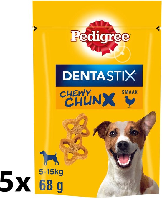 Pedigree Dentastix - Chewy Chunx Mini - Hondensnacks - Kip - 5x68g | bol