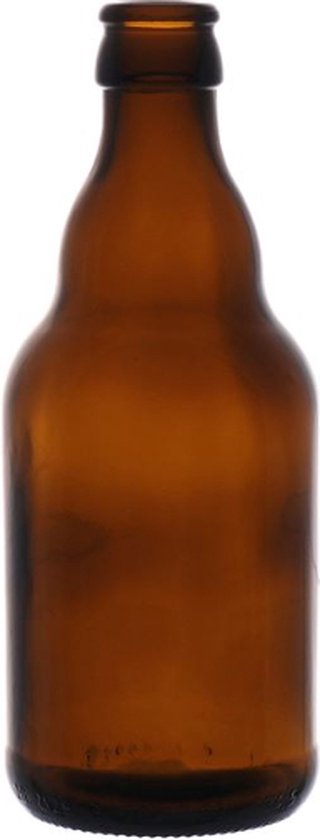 Ornina - 330ml bruine bierfles "Steinie" kroonkurk goud - lege bier ...