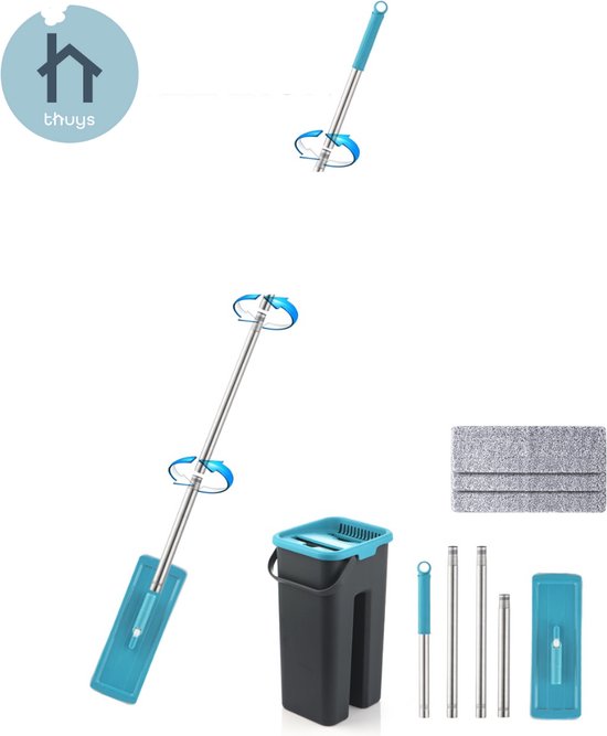 Thuys luxe Dweil - Dweilsysteem - Vloerwisser - Mop - Dweilset- Dweilen ...