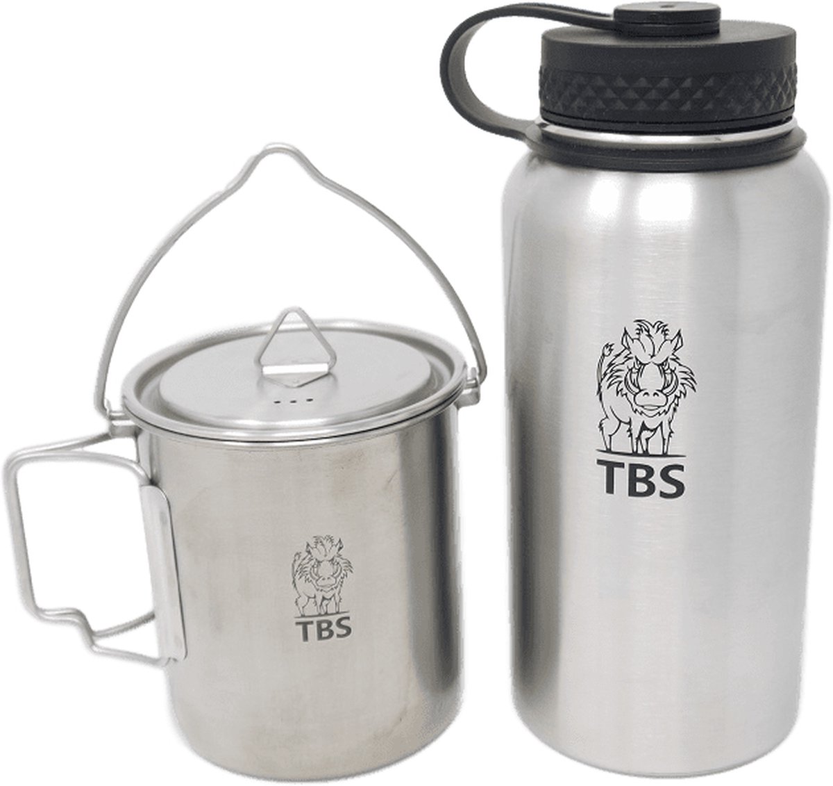 TBS Plein air Bouteille d' eau avec 750ml Billy Can Set - Bottle Single ...