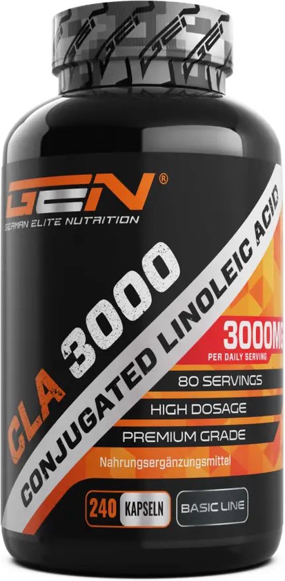 CLA - 240 capsules met elk 1000 mg - hoge dosis met 3000 mg per ...