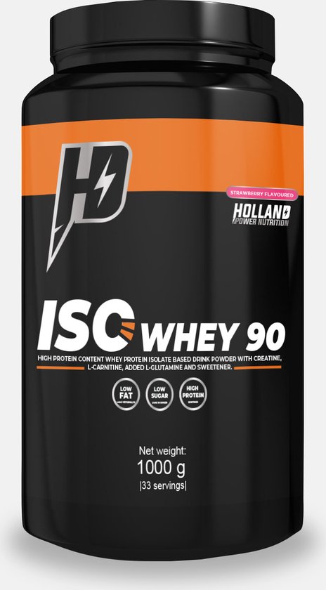 Iso Whey strawberry 1000g | bol