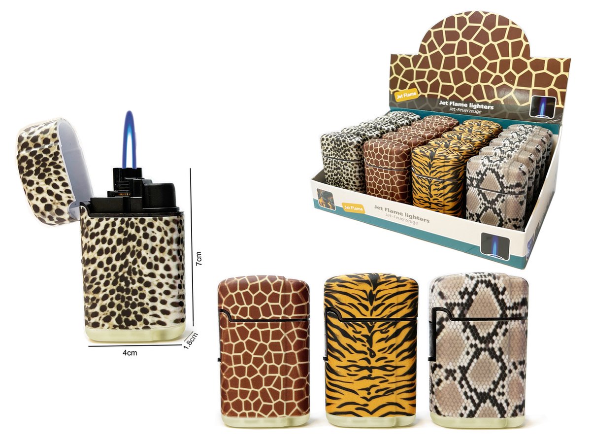Briquet Tom Jet Flame Animal Skin - 4 Différents types | bol.com