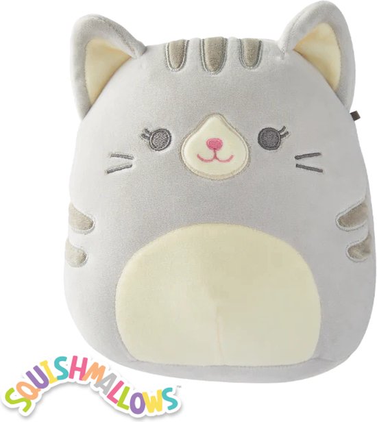 Squishmallow Knuffel - 19CM - Tally the Grey Cat | bol