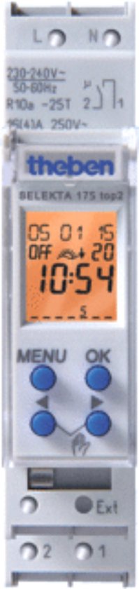 Theben SELEKTA SELEKTA 175 TOP Digitale schakelklok vr paneelbouw | 1750100 | bol
