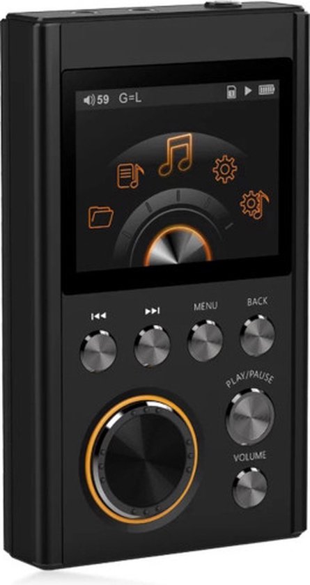 Shmci® C5S Professionele Hifi Dac mp3 speler 8GB (max. 128GB) - Zwart | bol